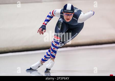 Isabel Grevelt of the Netherlands competing on the Women's 1000m on Day ...