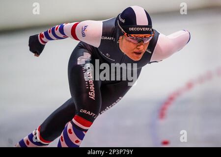 Isabel Grevelt of the Netherlands competing on the Women's 1000m on Day ...