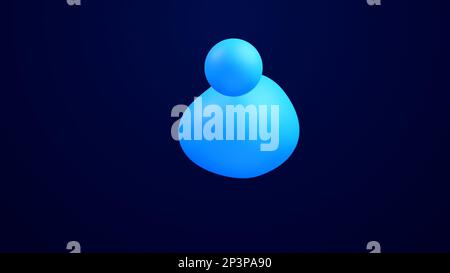 Metaverse 3d abstract background with droplets blue metaball molten wax ...