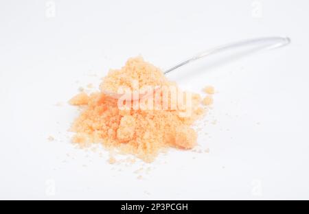 The auxin powder. Plant hormone or phytohormone. On white background ...
