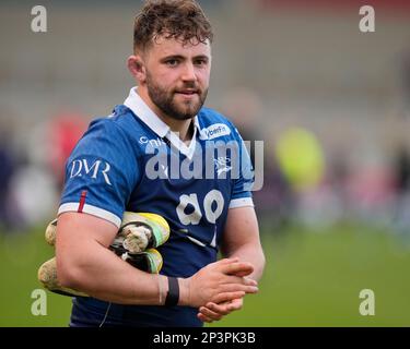 Sam Dugdale #7 of Sale Sharks after the Gallagher Premiership match Sale Sharks vs Saracens at ...