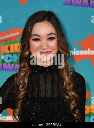Ava Ro attends the 2023 Nickelodeon Kids' Choice Awards at Microsoft ...