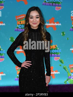 Ava Ro attends the 2023 Nickelodeon Kids' Choice Awards at Microsoft ...