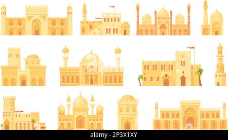 Traditional ancient arabic architecture mud brick buildings. Towers ...