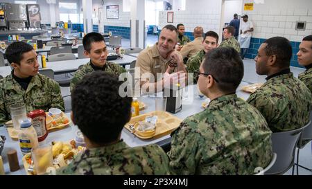 Cmdr. Rick Jarchow, executive officer of Recruit Training Command ...