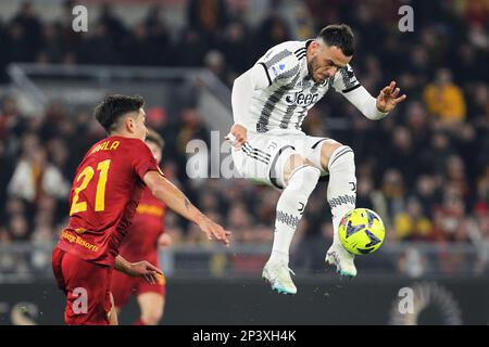 Filip Kostic of Juventus FC kicks the ball. during the Serie A football ...