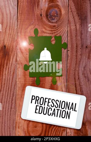 Text sign showing Continuing Professional Development. Conceptual photo ...