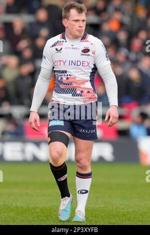 Nick Tompkins of Saracens during the Gallagher Prem Rugby match between ...