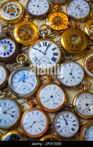 Antique Pocket Watches Still life Stock Photo - Alamy