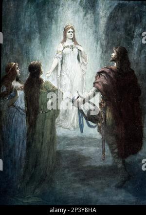 Ferdinand Leeke - Scene from Richard Wagner's Valkyrie Stock Photo - Alamy
