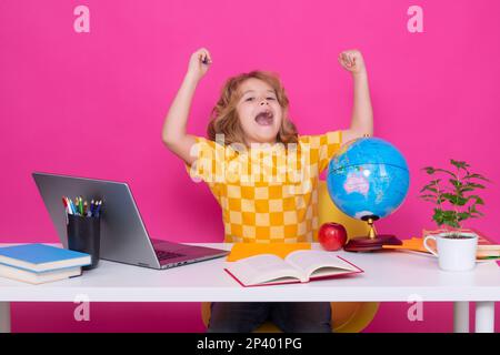 school going child learning online with divices Stock Photo - Alamy