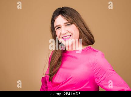 transgender hispanic mature female headshot portrait. lgbt equality for ...