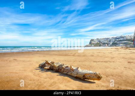 Amazing Peschici with wide sandy beach in Puglia, adriatic coast of ...