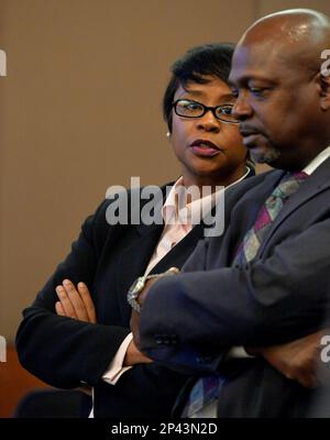 Former Deerwood Academy Assistant Principal Tabeeka Jordan, left, and ...