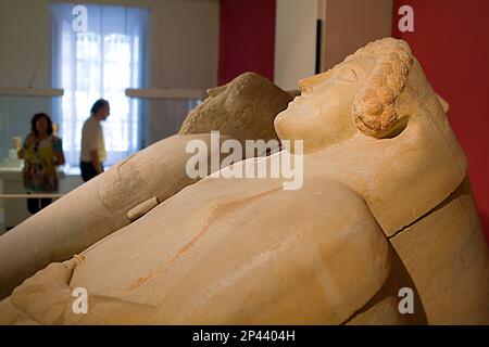 Museum of Cadiz,Phoenician sarcophagi 400 a.c. Cádiz, Andalusia, Spain ...