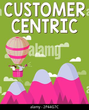 Handwriting text Customer Centric. Word Written on process of looking ...