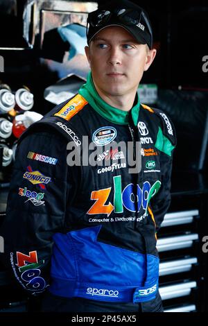 Justin Boston during practice for the NASCAR Truck Series Hyundai ...
