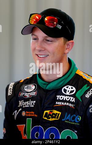 Justin Boston during practice for the NASCAR Truck Series Hyundai ...