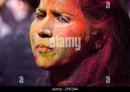 March 4, 2023 - The 5th Holi Mela in Tokyo, Japan. Holi is one of the ...