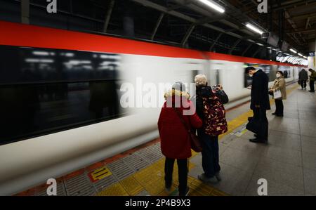 The N'EX ( Narita Express ) train in Tokyo, Japan Stock Photo - Alamy