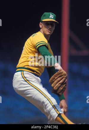 Oakland A's Ken Holtzman (30) in action during a game from his career ...