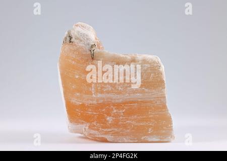 A sample of Gypsum, a soft sulphate mineral composed of calcium ...
