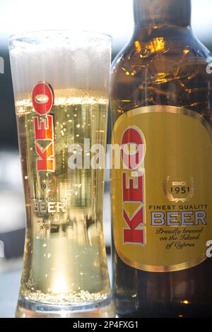 Cyprus, local Cyrpus beer Stock Photo - Alamy