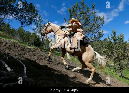 RIDE A CROOKED TRAIL Stock Photo - Alamy
