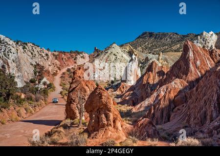 Candyland area, Cottonwood Road in Cottonwood Canyon, The Cockscomb in ...