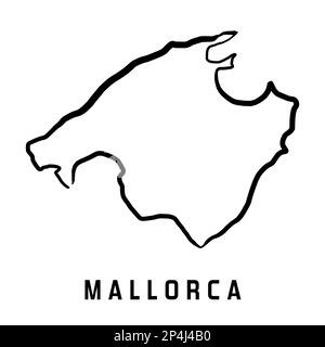Majorca map. Blank vector map of the Island. Borders of Majorca for your infographic. Vector ...