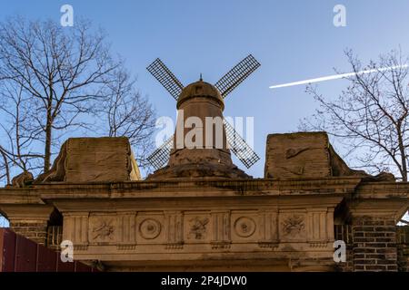 A windmill statue located in the lakenhal museum Stock Photo - Alamy