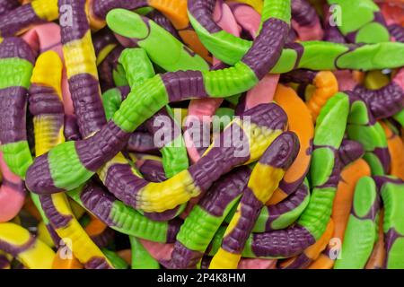 abstract background of yields of multi -colored forms, from above Stock ...