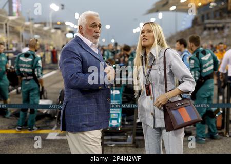 STROLL Lawrence (can), Aston Martin F1 Team owner, with his wife Raquel ...
