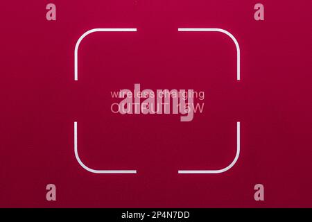 Closeup of wireless charging output 15W for design purpose Stock Photo ...