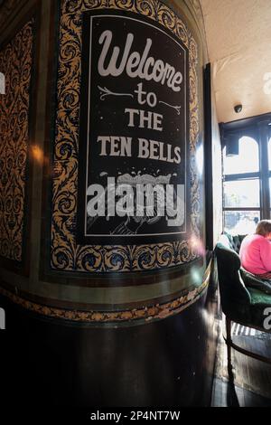 The old Jack the Ripper pub sign in London, England. UK Circa 1980's ...