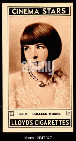Portrait of Colleen Moore - Vintage Cigarette Card Stock Photo - Alamy