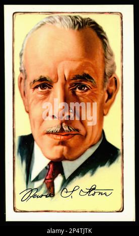 Portrait of Lewis Stone - Vintage Cigarette Card Stock Photo - Alamy