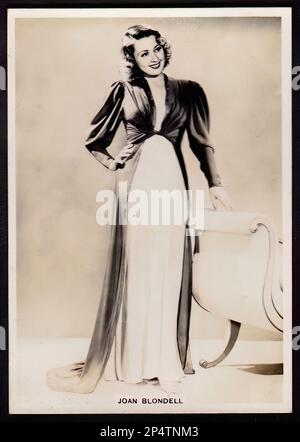 Portrait of Joan Blondell - Vintage Cigarette Card Stock Photo - Alamy