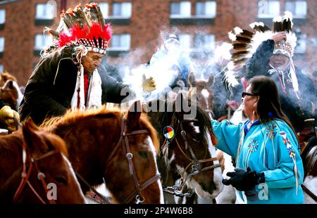 Execution of Sioux Indians in Mankato (Minnesota) on December 26, 1862 ...