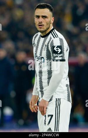 Juventus' Serbian midfielder Filip Kostic looks during the Serie A ...