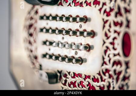 An FW Gibbs baritone concertina Stock Photo - Alamy