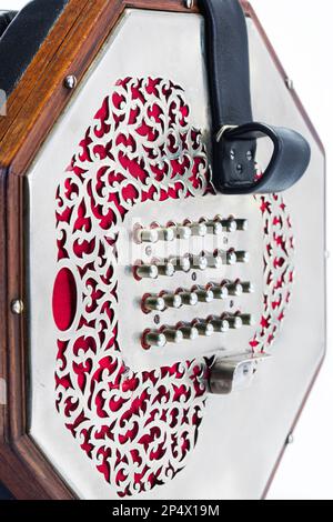 An FW Gibbs baritone concertina Stock Photo - Alamy