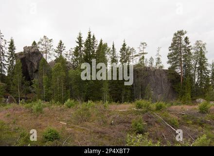 The biggest boulder in Sweden. An enormous block of stone from the last ...
