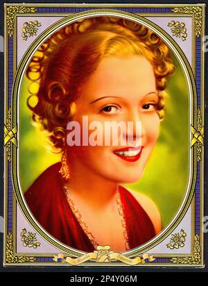 Portrait of Marta Eggerth - Vintage German Cigarette Card 04 Stock ...