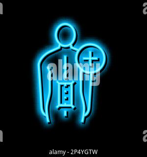 spinal fusion neon glow icon illustration Stock Vector Image & Art - Alamy