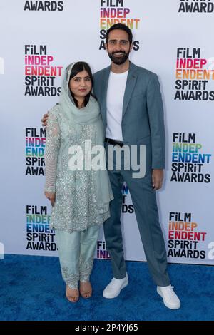 Malala Yousafzai and Asser Malik arrive for a special screening of The ...