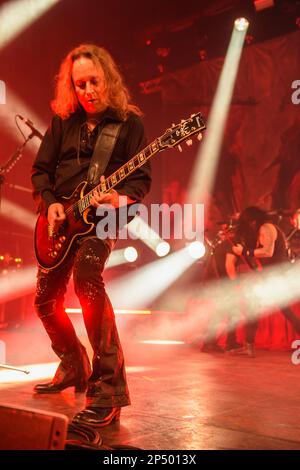 The german hard-rock and trash metal band Kreator performs live in ...