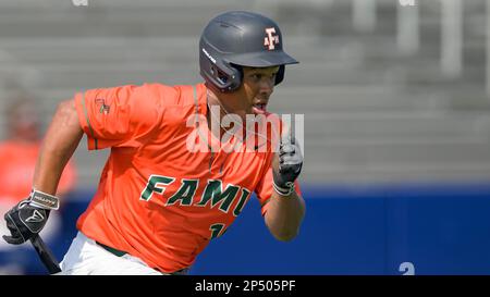 Florida A&M outfielder Ty Jackson (19) runs during an NCAA baseball ...