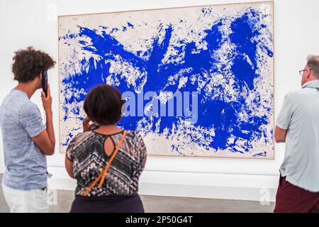`Large blue anthropometry´ by Yves Klein, museum collection, Guggenheim ...