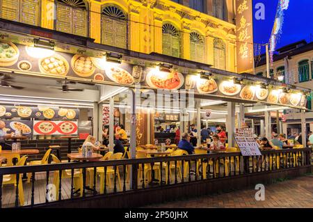 The Yellow Chair Restaurant, Chinatown, Singapore Stock Photo - Alamy